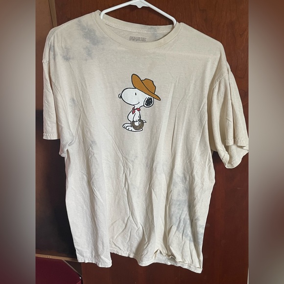 Peanuts | Shirts | The Peanuts Movie Snoopy Tan Large Shirt | Poshmark